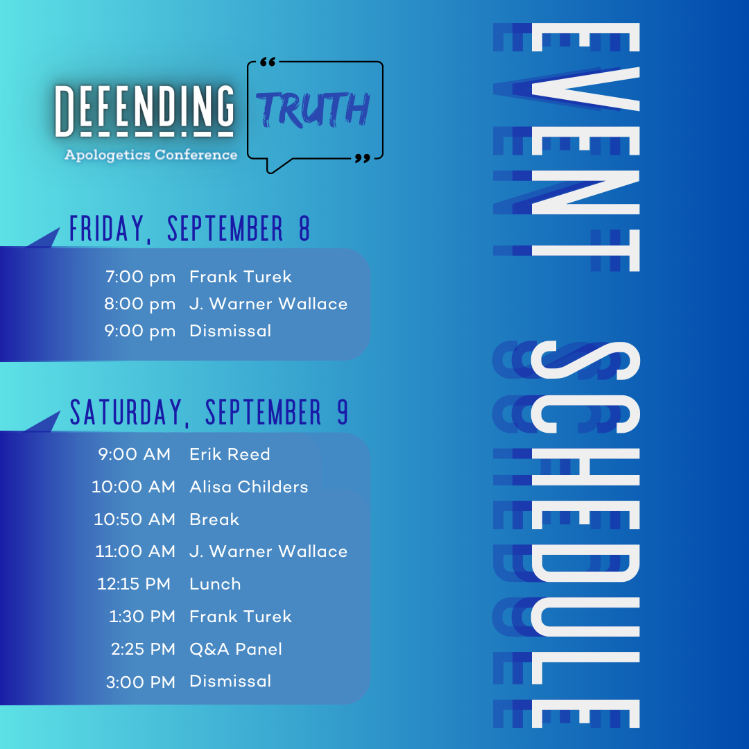 The 2023 Defending Truth Apologetics Conference Schedule · NRBTV
